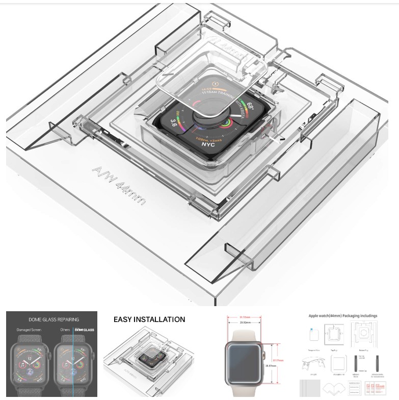 ฟิล์มกระจกนิรภัย Whitestone Dome Glass - Apple Watch Series 6/SE/5/4 ...