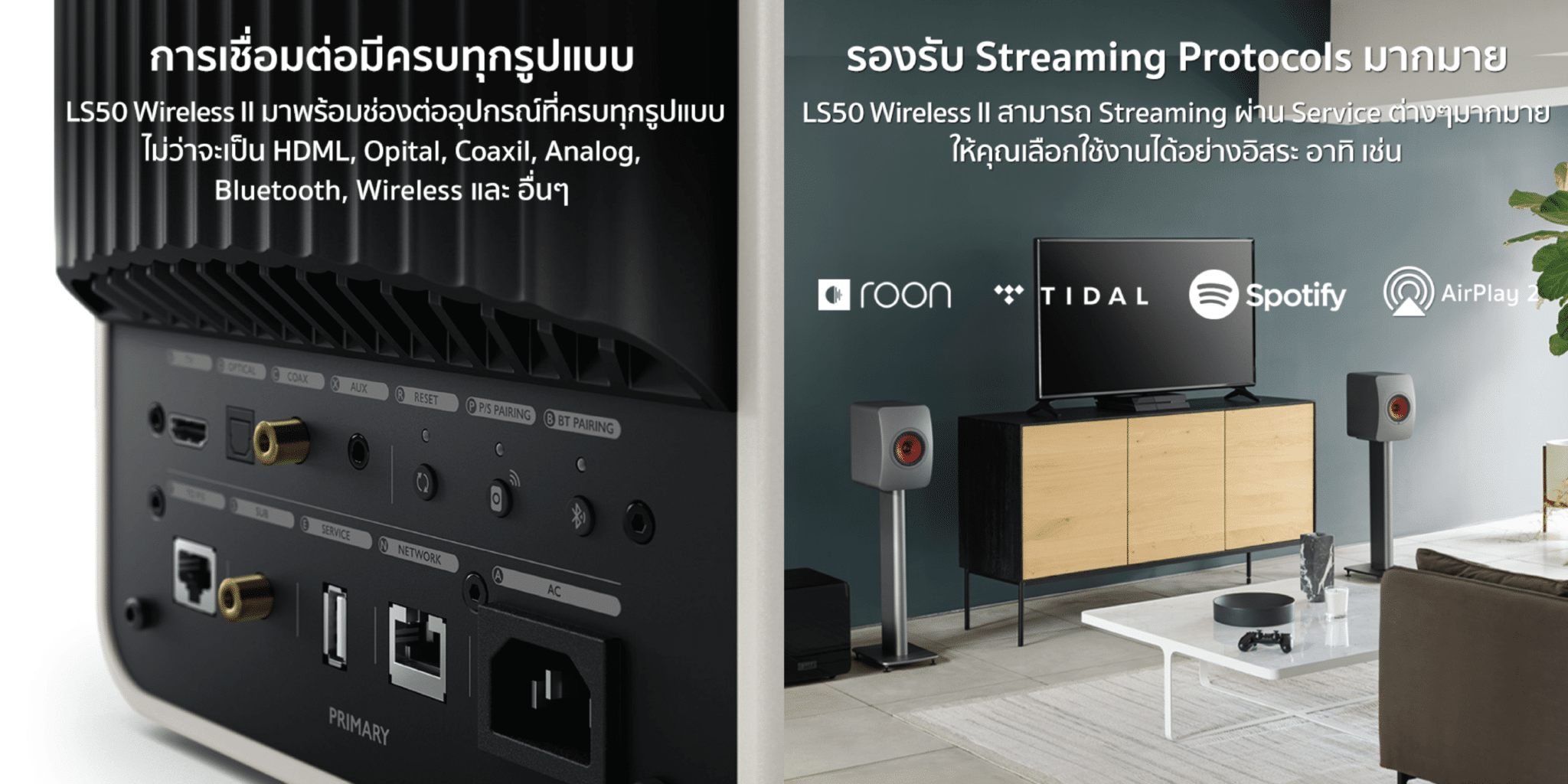 ลำโพง KEF LS50 Wireless II สีไทเทเนียม l จากตัวแทนจำหน่าย