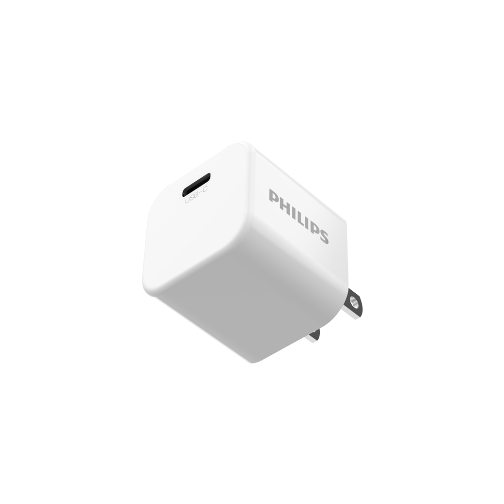 หัวชาร์จ Philips รุ่น PD20W Charger Adapter GAN - สี White | Vgadz