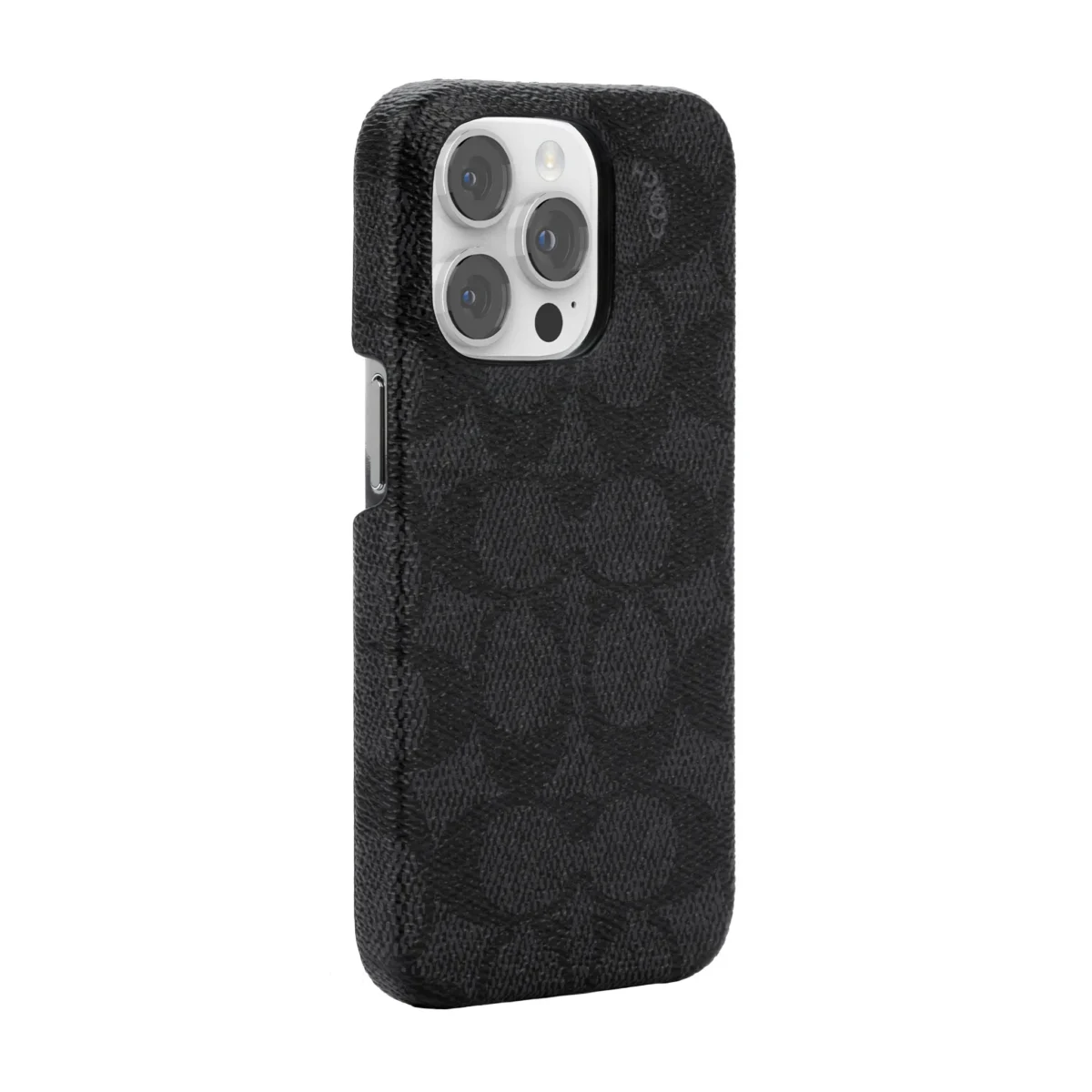 Coach รุ่น Slim Wrap Case - เคส iPhone 14 Pro - ลาย Signature C Black | Vgadz