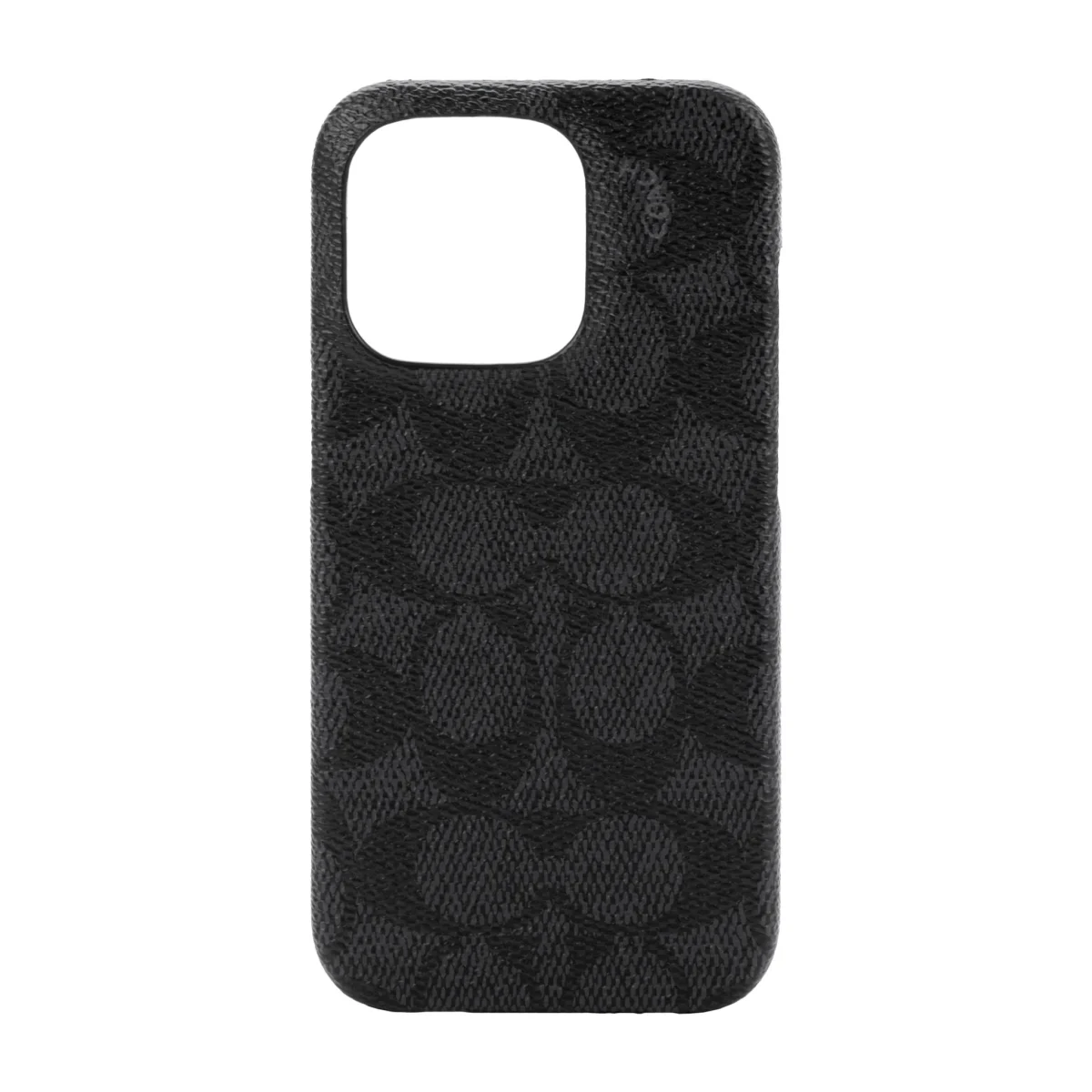 Coach รุ่น Slim Wrap Case - เคส iPhone 14 Pro - ลาย Signature C Black | Vgadz
