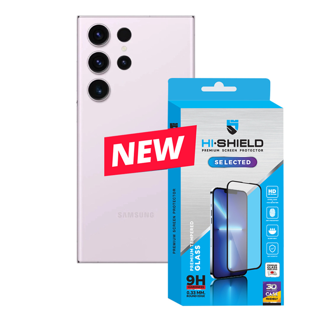 Hishield รุ่น Tempered Glass FF 3D Curve Edge - ฟิล์มกระจก Galaxy S23 Ultra | Vgadz