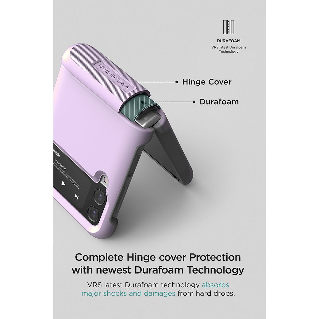 VRS รุ่น Terra Guard Modern - เคส Galaxy Z Flip 4 - สี Purple | Vgadz