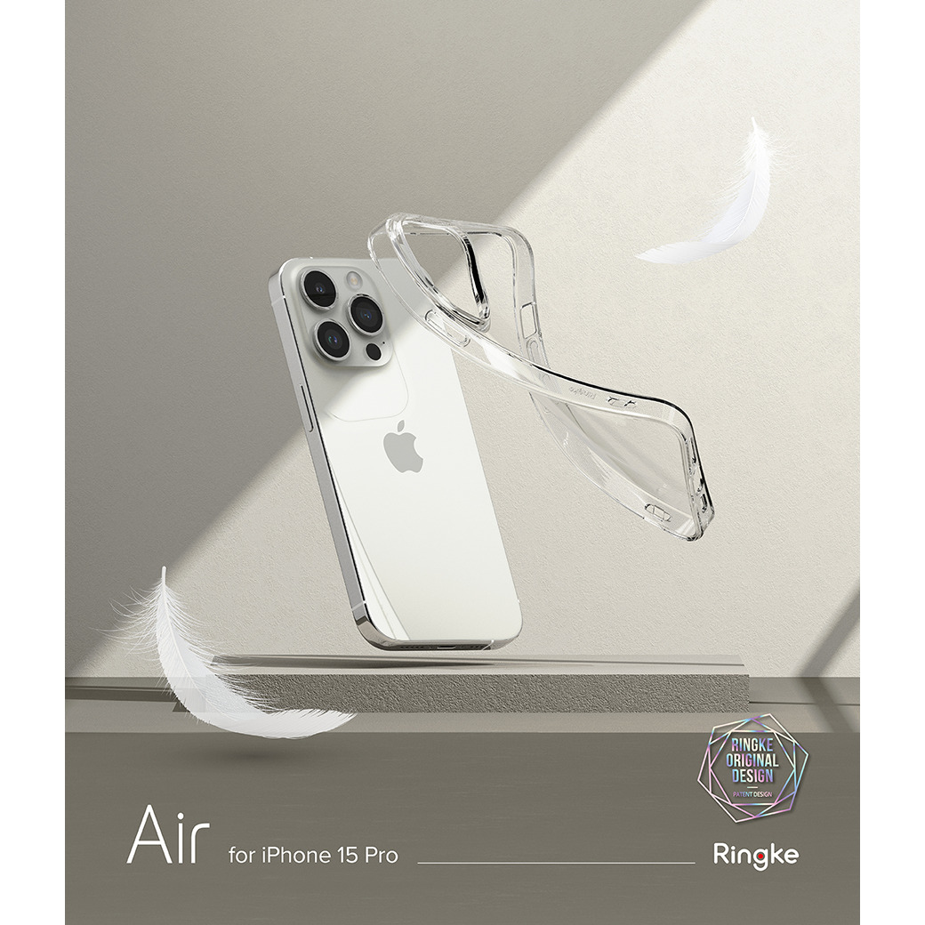 Ringke รุ่น Air - เคส iPhone 15 Pro - สี Clear | Vgadz