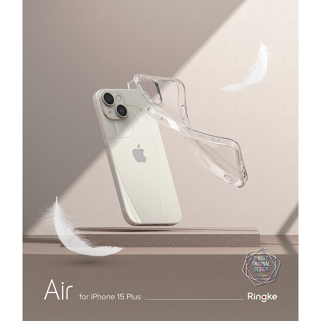 Ringke รุ่น Air - เคส iPhone 15 Plus - สี Clear | Vgadz