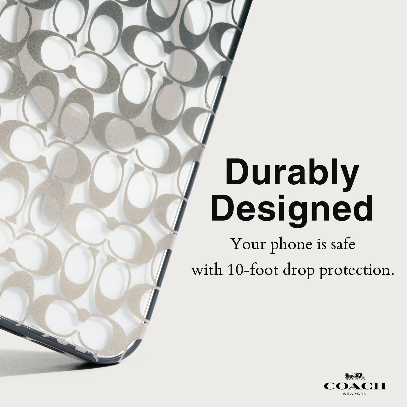 Coach รุ่น Protective with MagSafe - เคส iPhone 15 Pro - ลาย Signature C Ombre Deep Forest | Vgadz