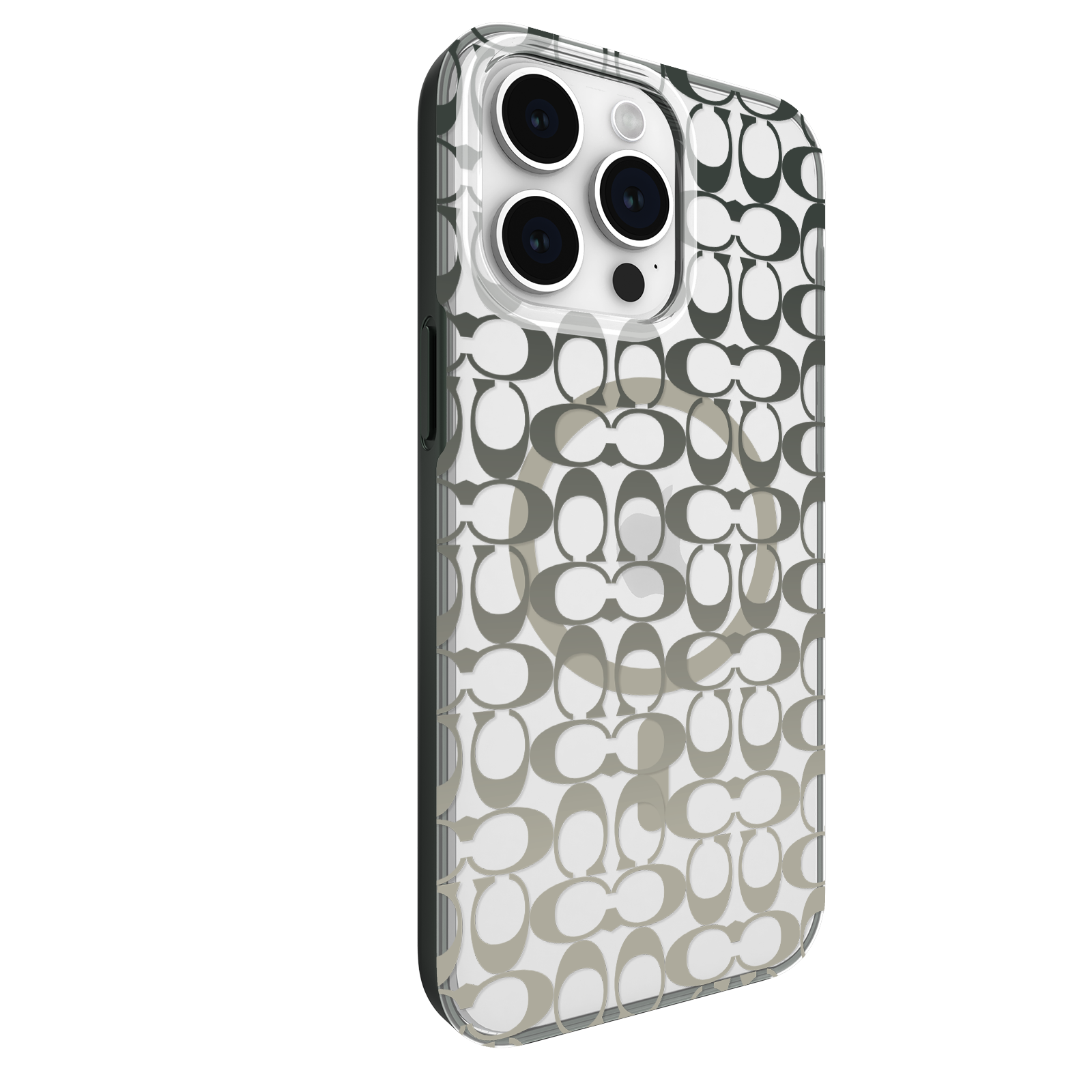 Coach รุ่น Protective with MagSafe - เคส iPhone 15 Pro Max - ลาย Signature C Ombre Deep Forest ...