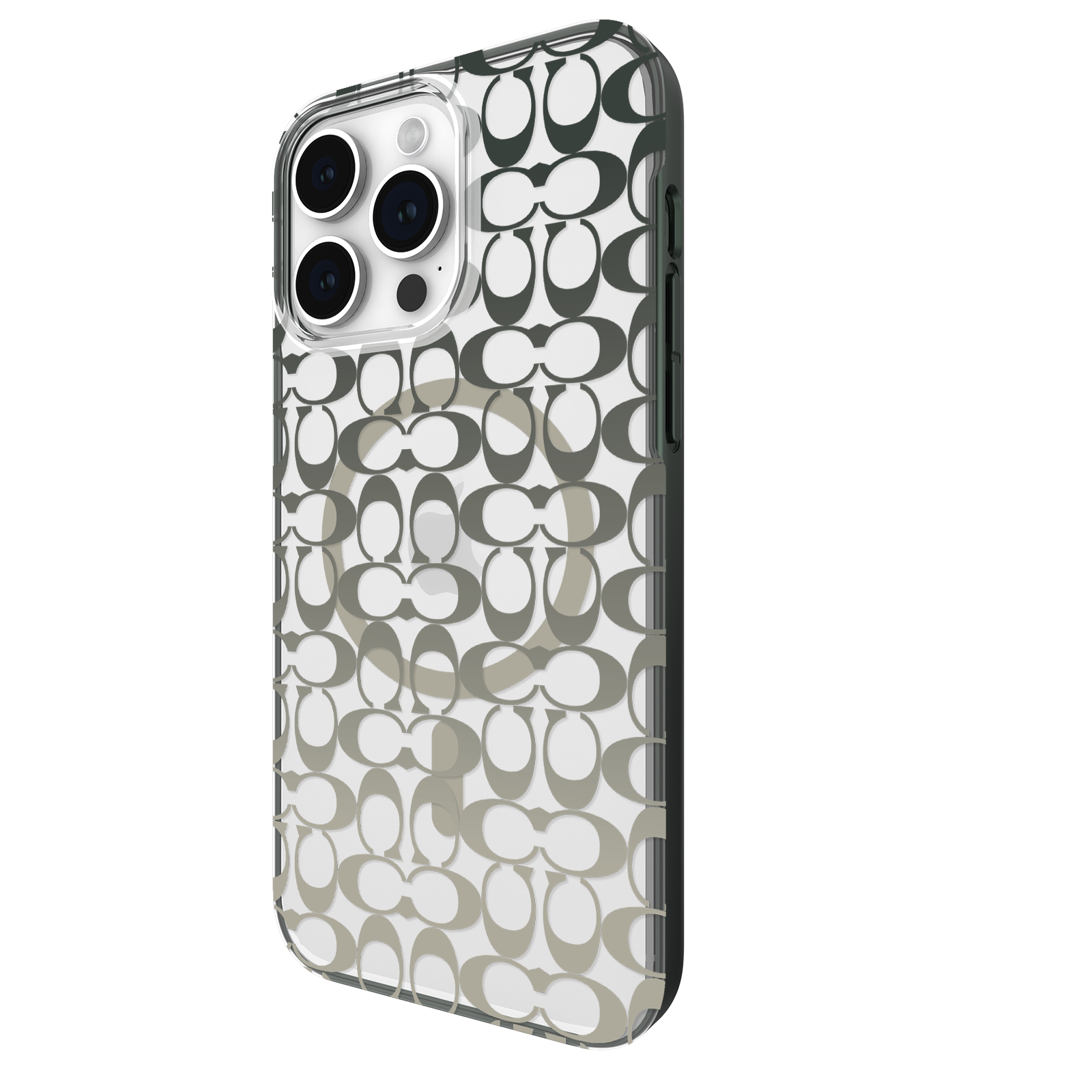 Coach รุ่น Protective with MagSafe - เคส iPhone 15 Pro Max - ลาย Signature C Ombre Deep Forest ...