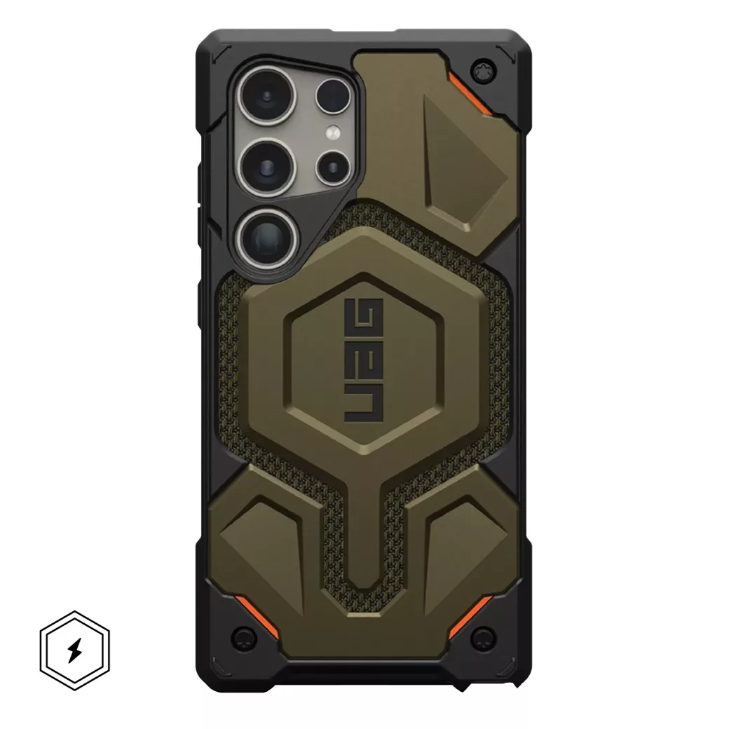UAG รุ่น Monarch Pro - เคส Galaxy S24 Ultra - สี Kevlar Element Green ...