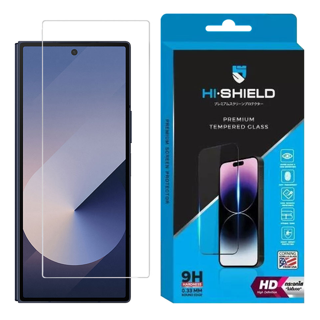 Hishield รุ่น Tempered Glass 2.5D - ฟิล์มกระจก Galaxy Z Fold 6 (ฟิล์ม 1 แผ่นสำหรับจอหน้า) | Vgadz