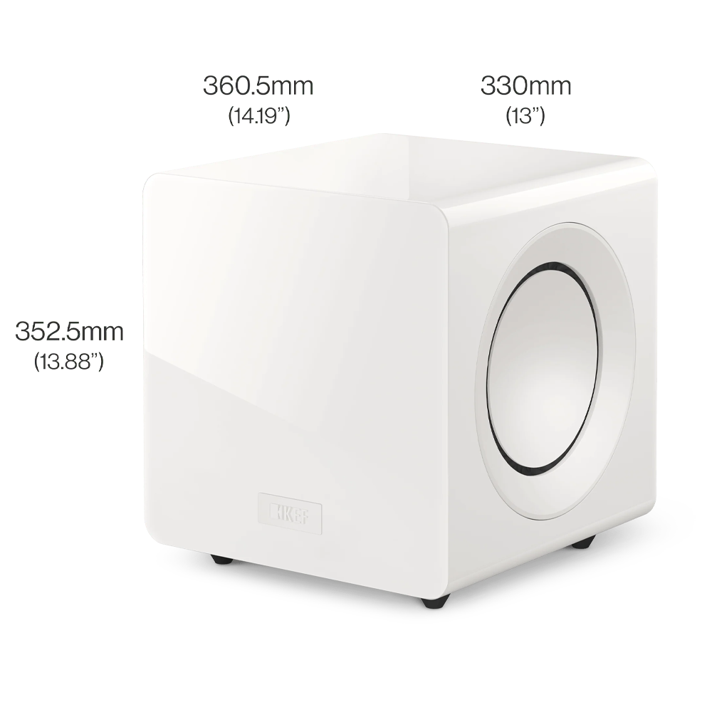 ลำโพงเบส KEF รุ่น KC92 Powered Subwoofer - สี White | Vgadz