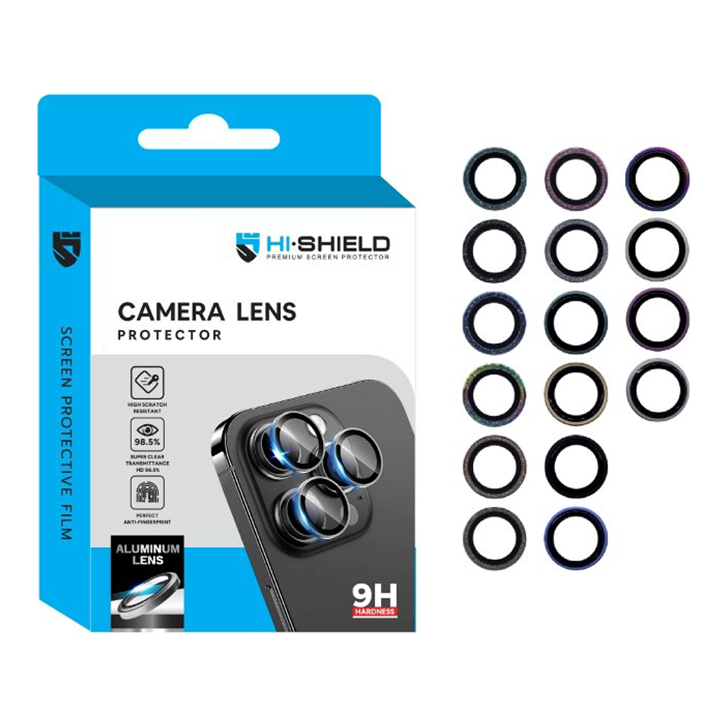 Hishield รุ่น Aluminum Lens - กระจกเลนส์กล้อง iPhone 16 / 16 Plus | Vgadz