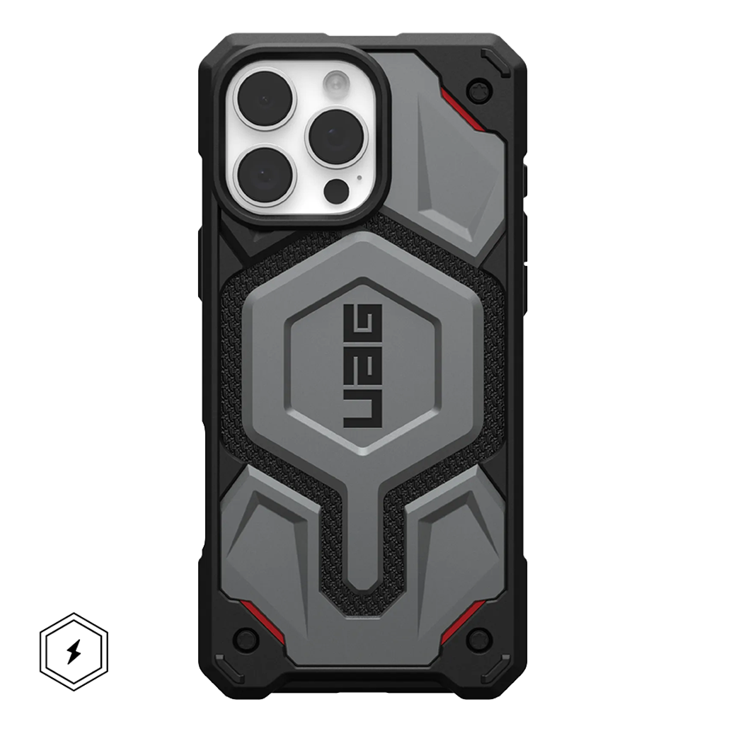 UAG รุ่น Monarch Pro - เคส iPhone 16 Pro Max - สี Kevlar Silver | Vgadz