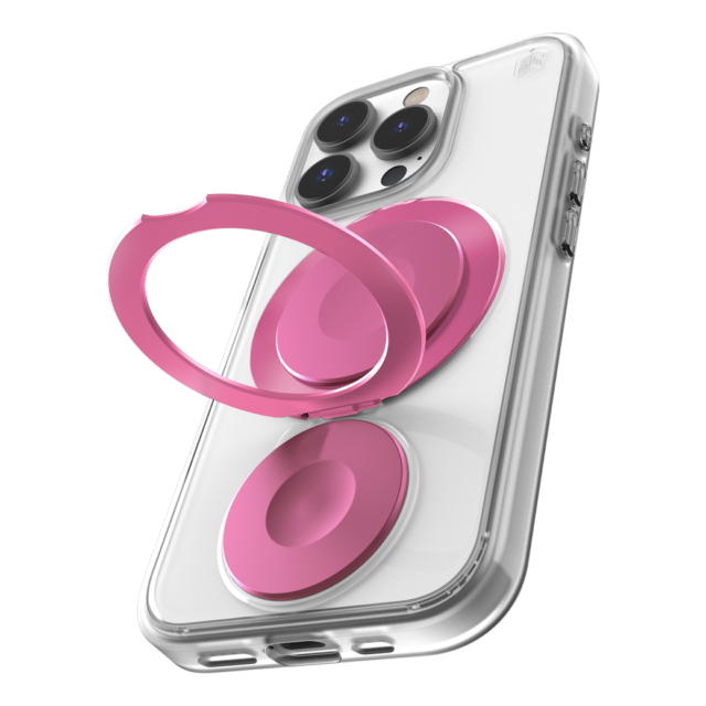 STM รุ่น Roll Spin Magsafe - เคส iPhone 16 Pro Max - สี Clear/Pink | Vgadz