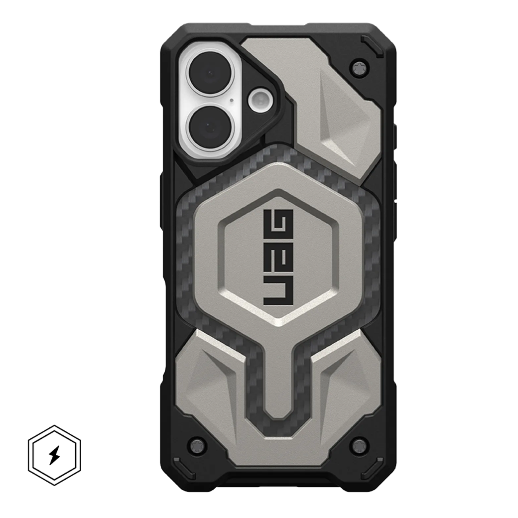 UAG รุ่น Monarch Pro - เคส iPhone 16 - สี Titanium | Vgadz